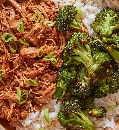 Honey Ginger Chicken Bowl with Rice and Roasted Broccoli (GF) – Mandy’s ...